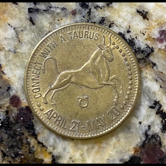Other | Vintage Connect Taurus Creative Zodiac Coin | Poshmark